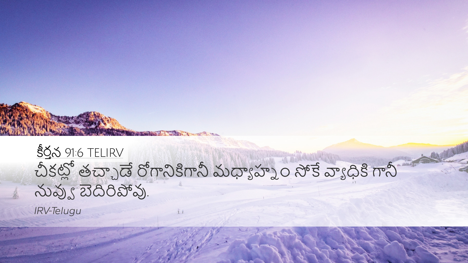 కీర్తన 91:6 TELIRV Desktop Wallpaper - చీకట్లో తచ్చాడే